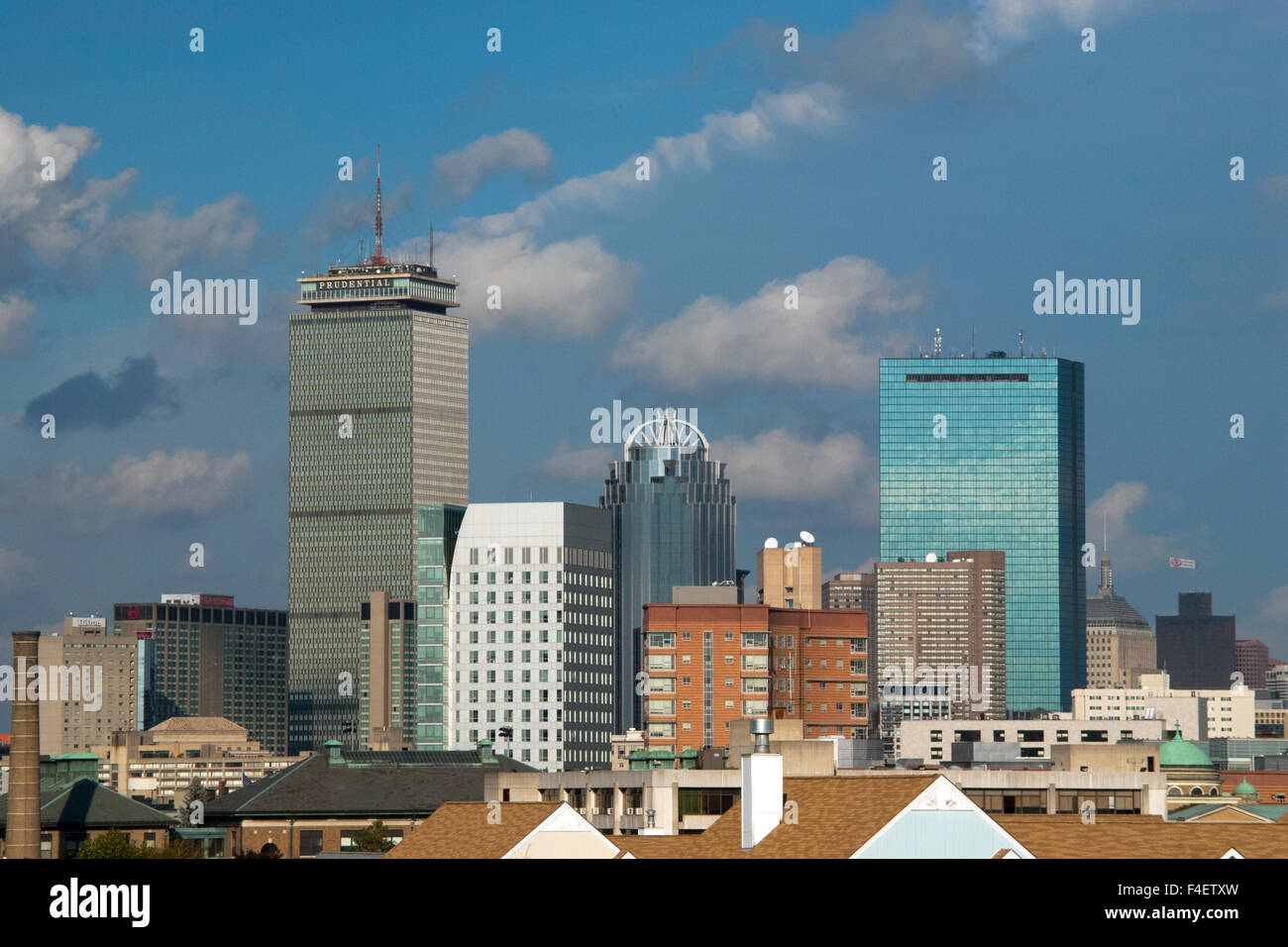 Downtown Boston from Mission Hill, Boston, Massachusetts, US, October ...