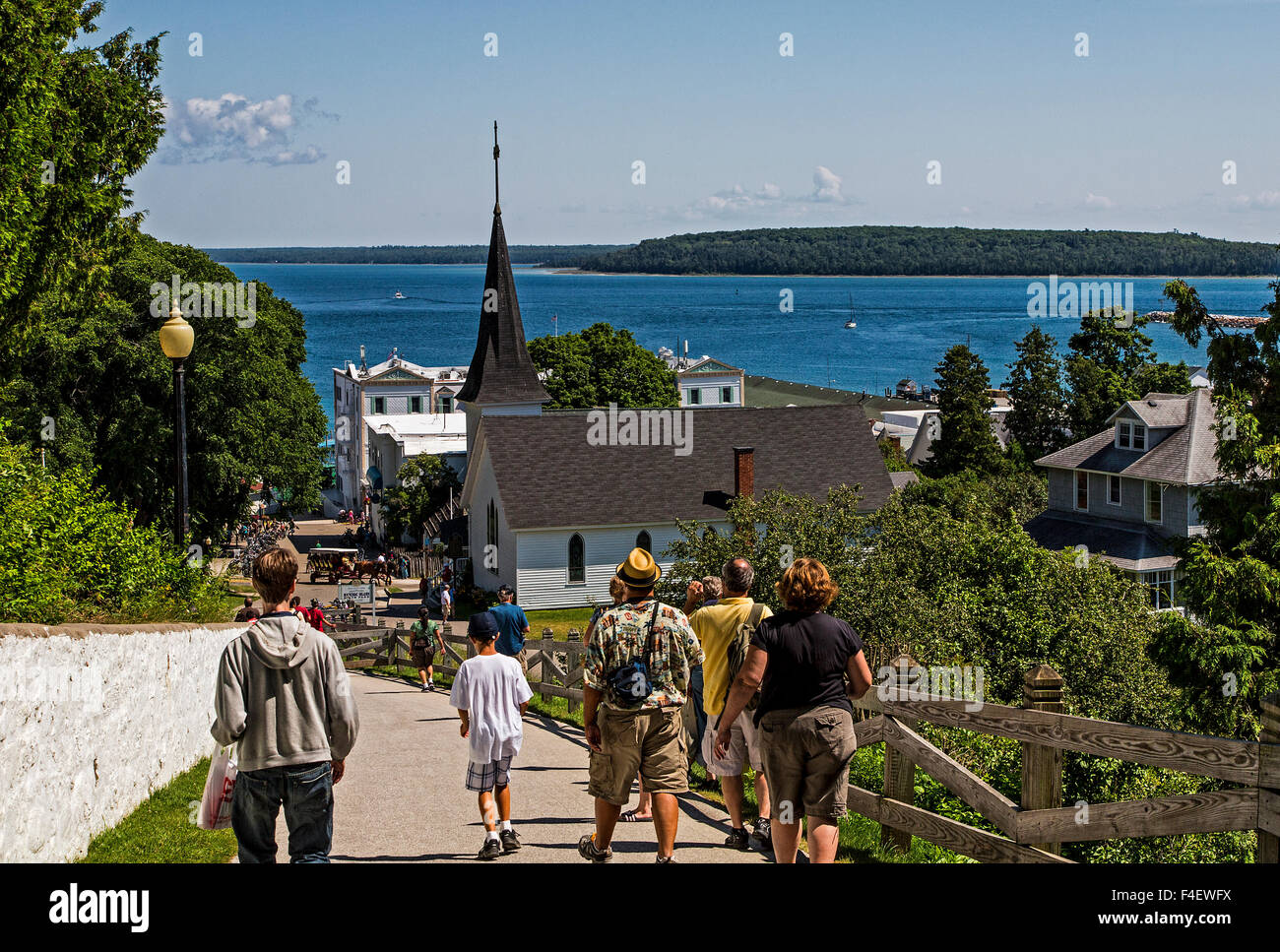 Sites of Mackinac Island in Michigan Stock Photo - Alamy