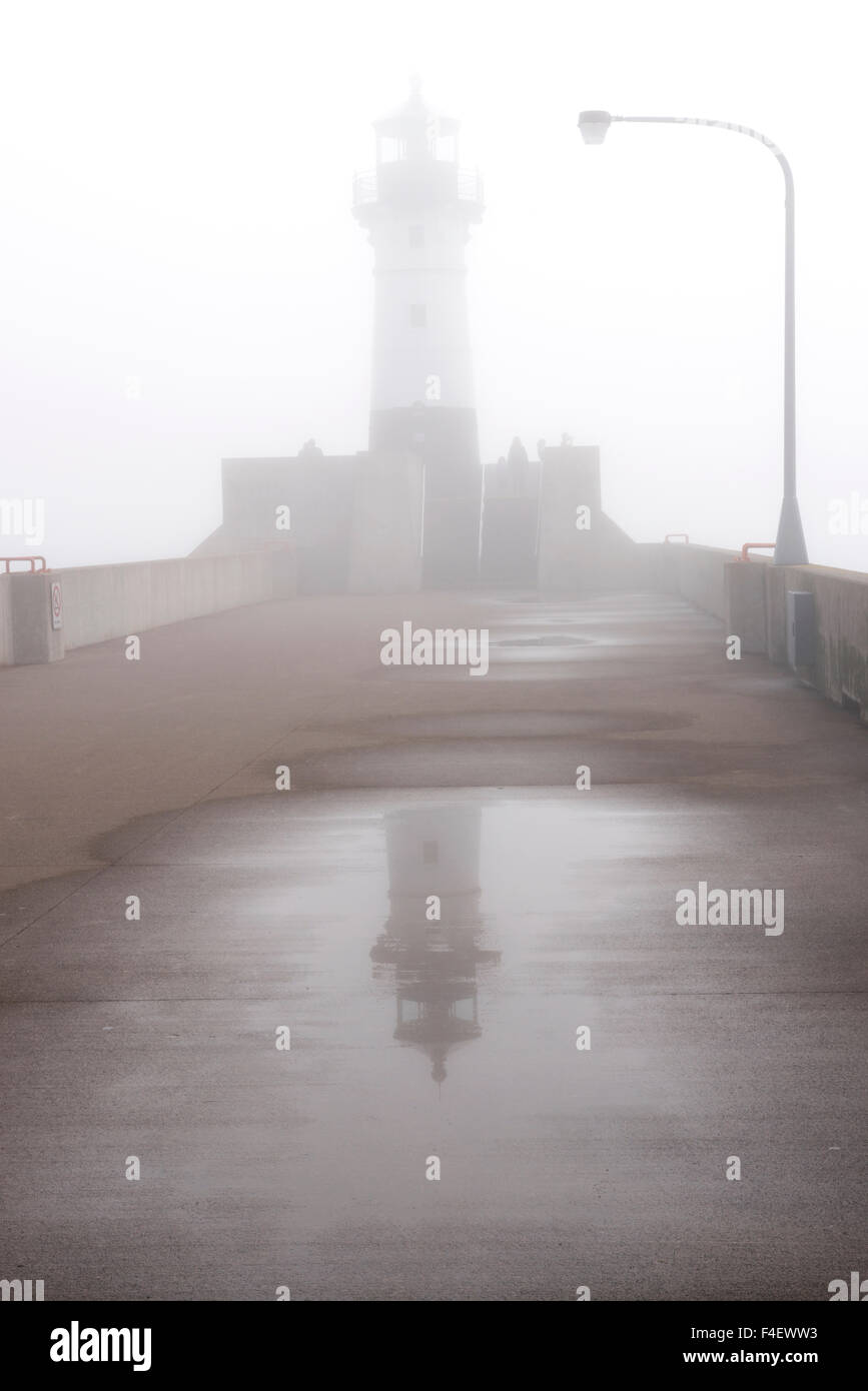 Minnesota, Duluth, Canal Park, Ship Canal in Fog (Large format sizes ...