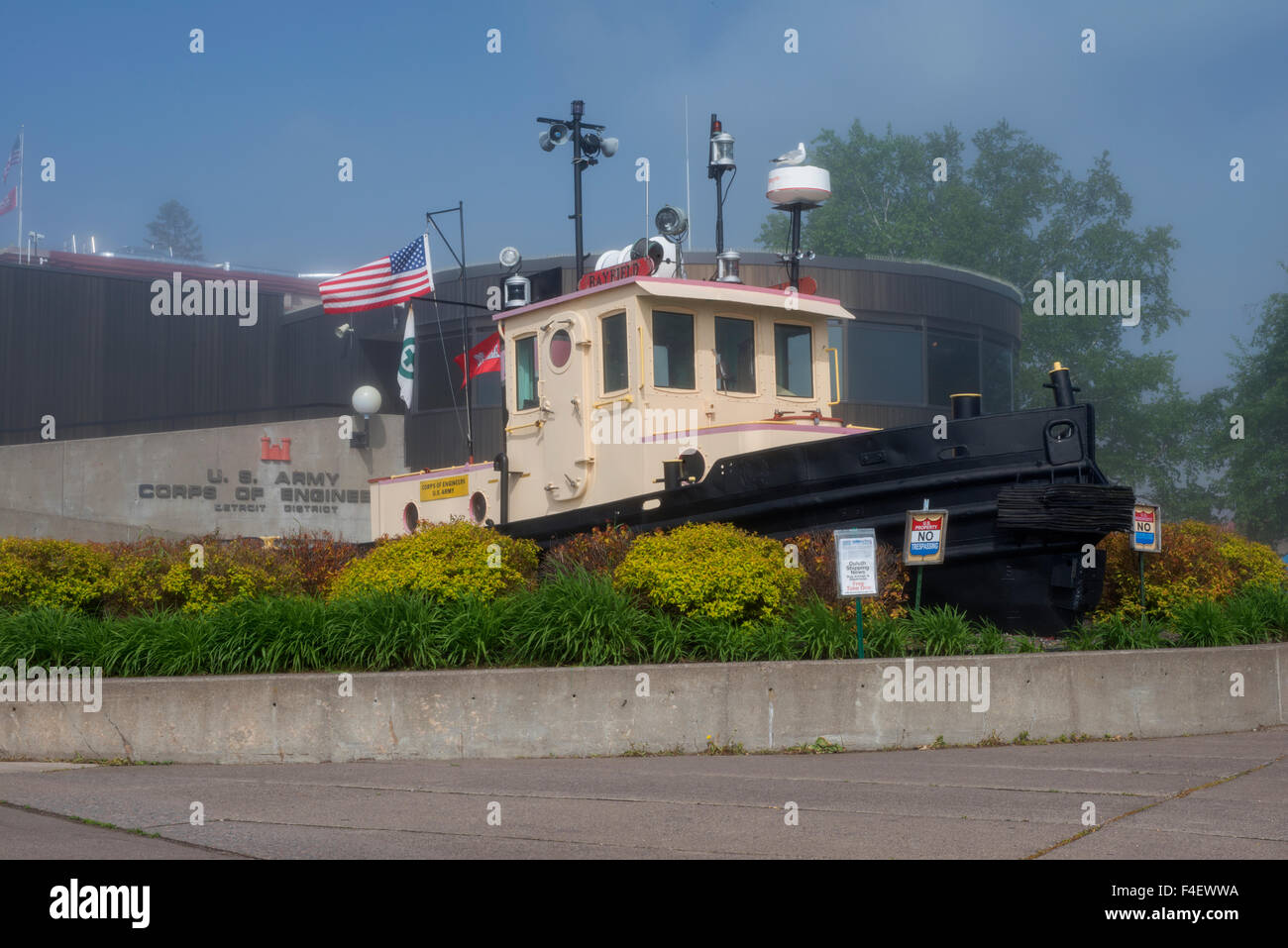 Minnesota, Duluth, Canal Park, Ship Canal in Fog (Large format sizes ...