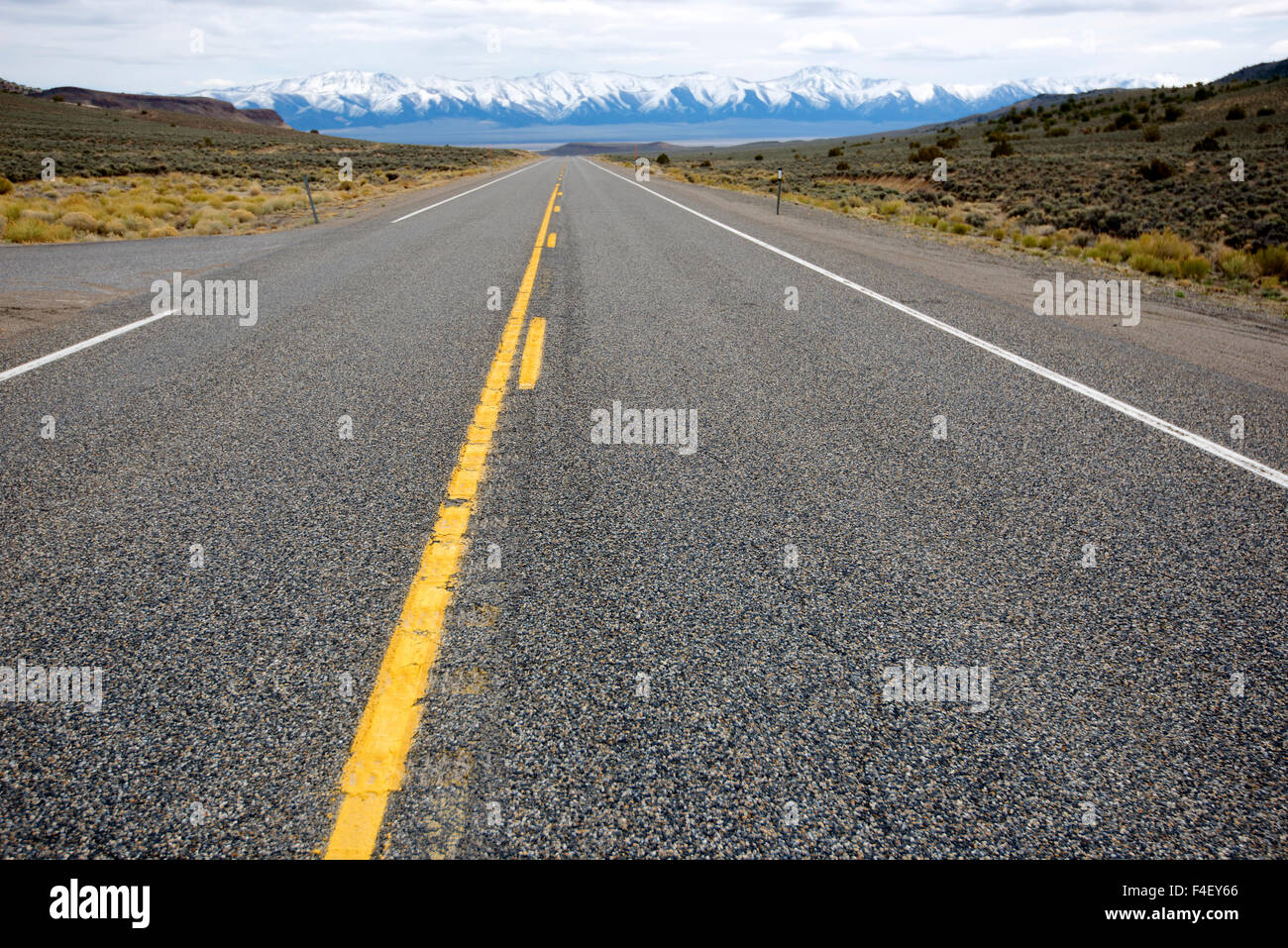 Highway 50, the Loneliest Road in America, west of Austin, Nevada ...