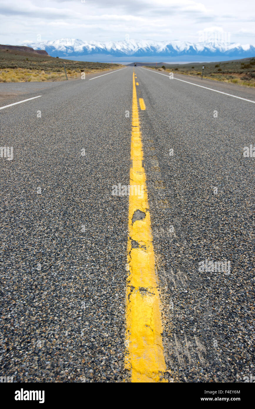 Highway 50, the Loneliest Road in America, west of Austin, Nevada ...