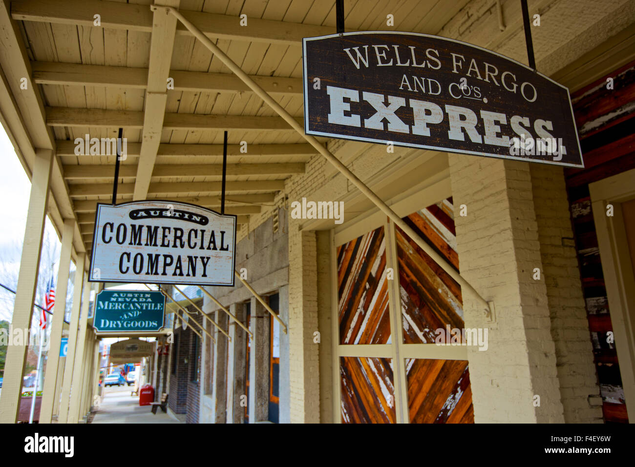 Store fronts in Austin, Nevada, on the Loneliest Road in America ...