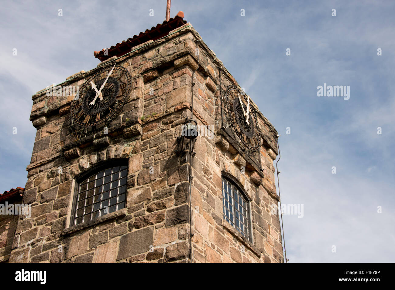 New York, St. Lawrence Seaway, Thousand Islands. Singer Castle on Dark ...
