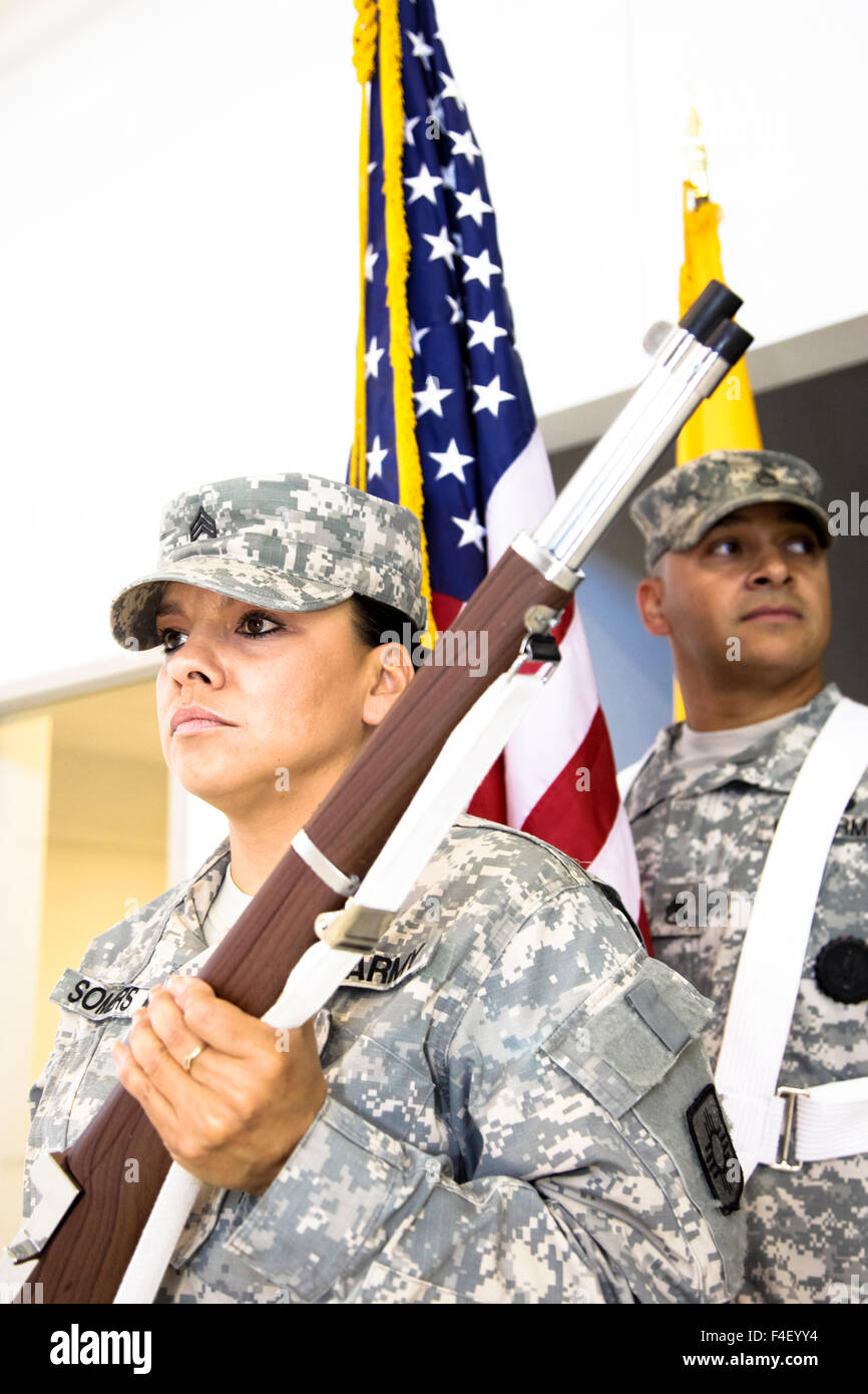 Portrait of men and women in military uniform. Santa Fe, New Mexico ...