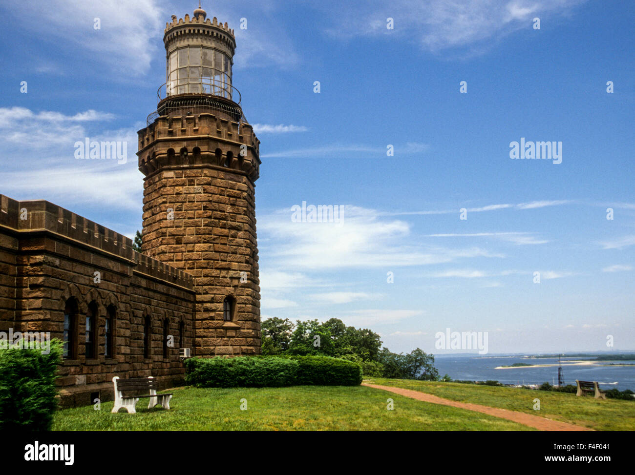 Memorial Twin Lights Lighthouse Marble