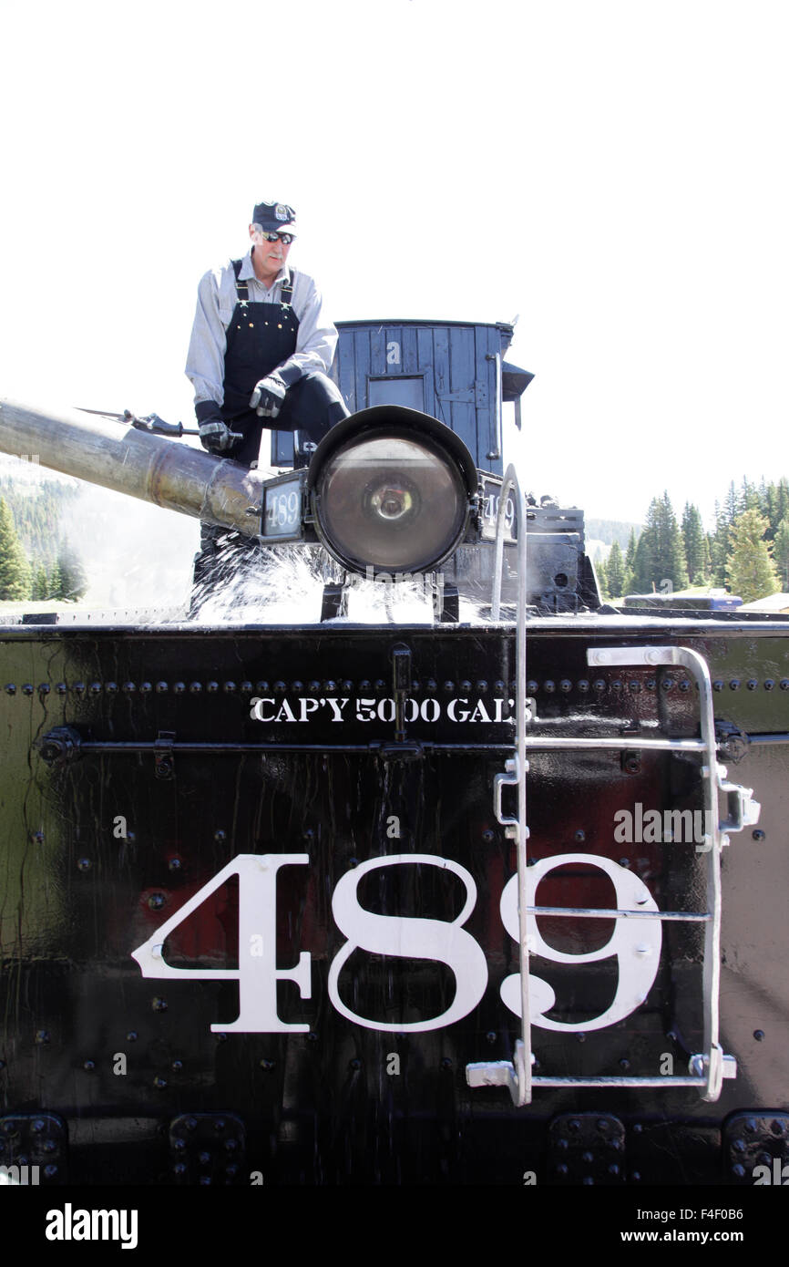 Chama, New Mexico, USA. Cumbres and Toltec steam train Stock Photo - Alamy