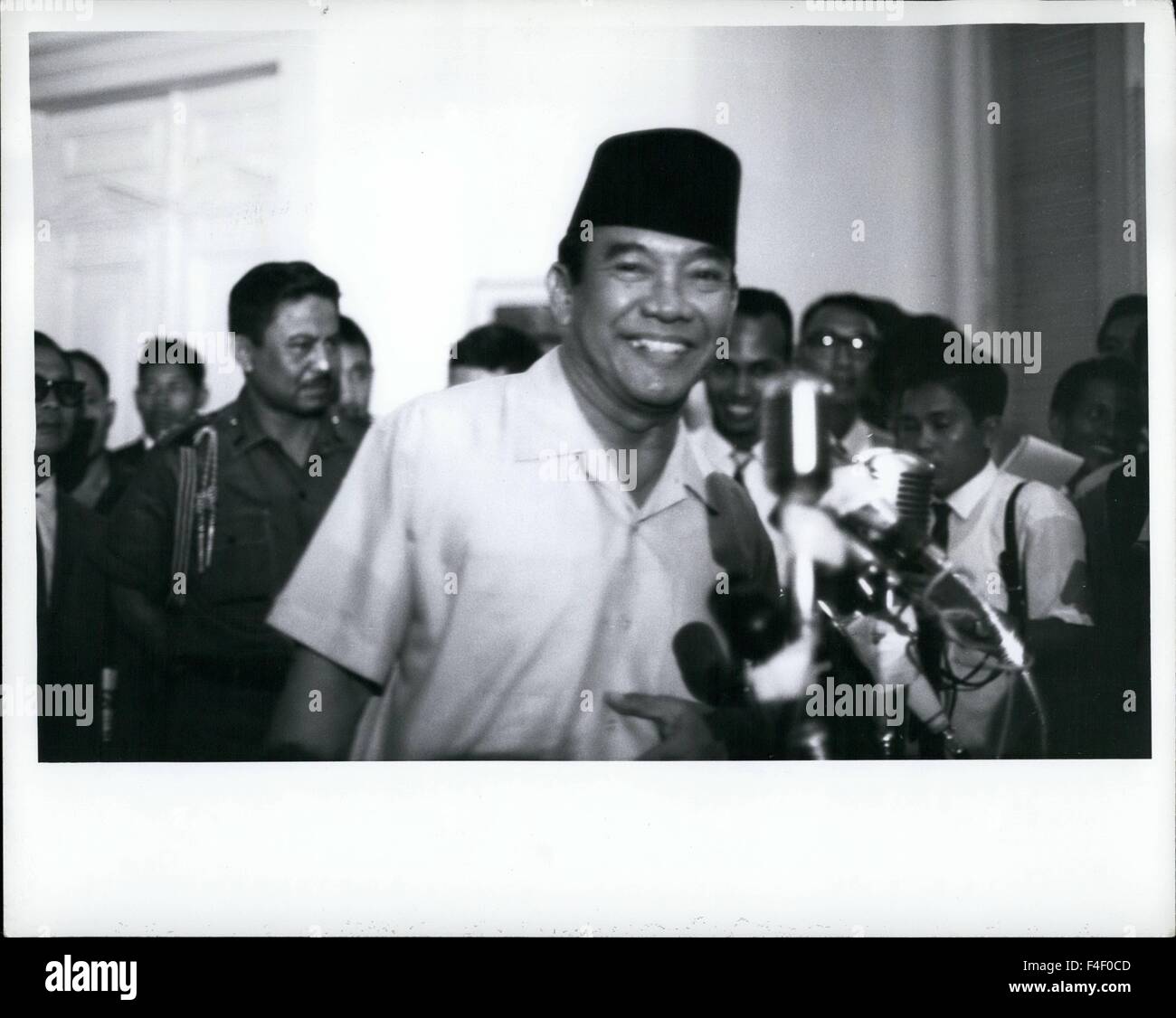 President Sukarno at Istana Palace, Djakarta, Indonesia Oct. 14, 1965 ...