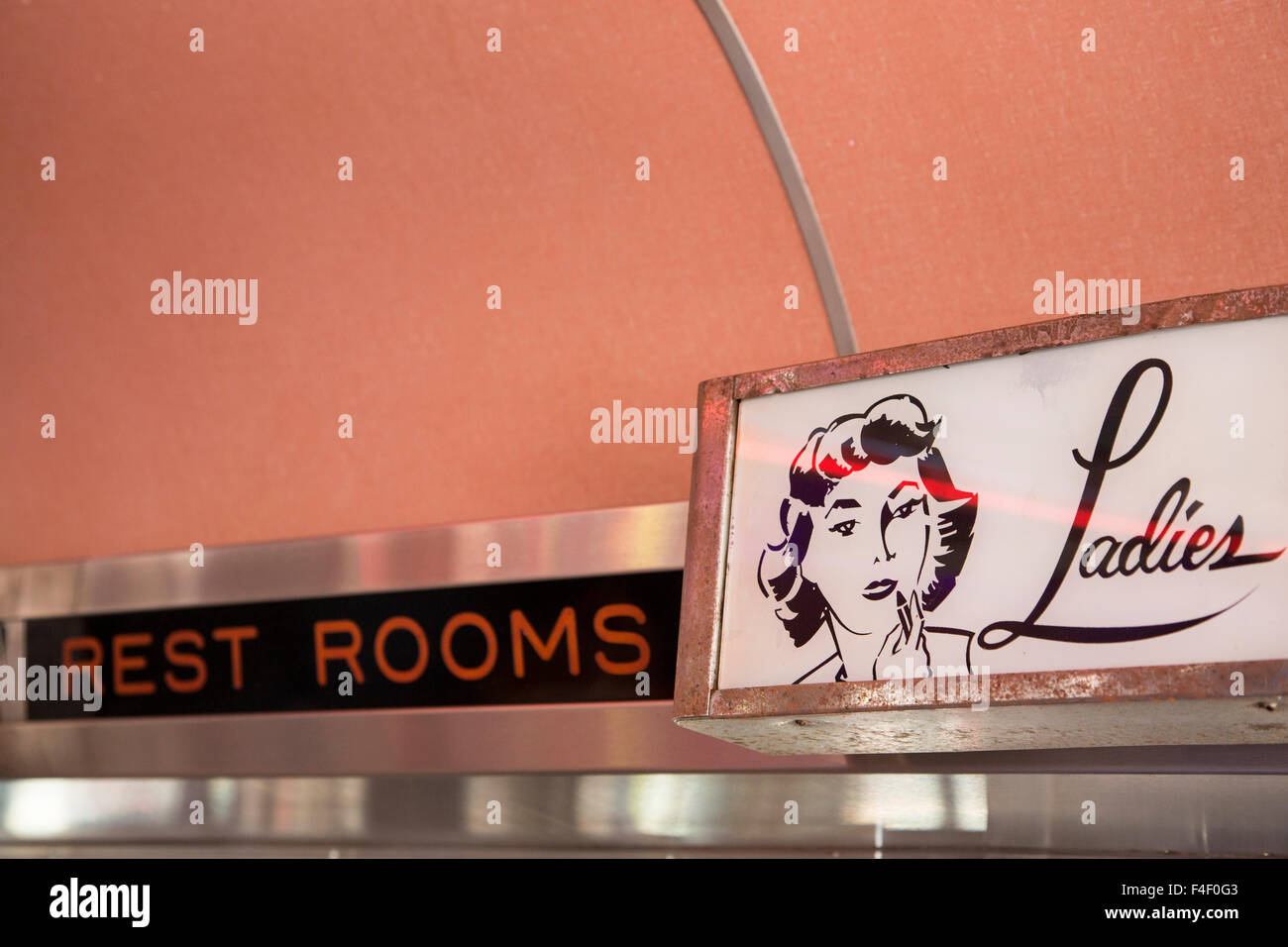 Antique restroom signs, Wildwood, New Jersey, USA Mid Century Design ...