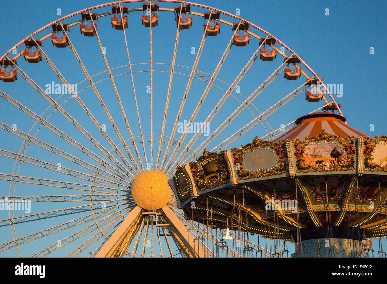 Ferris wheel and Sing Ride at Morey's Piers and Beachfront waterpark ...