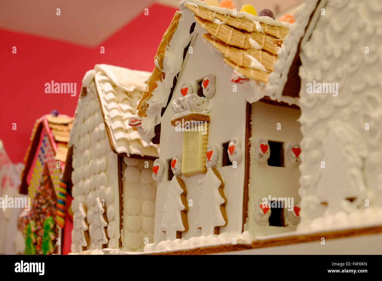 Ginger bread house designs, New York City, New York. USA Stock Photo ...