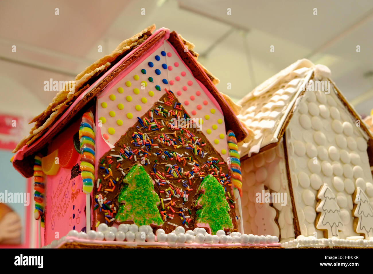 Ginger bread house designs, New York City, New York. USA Stock Photo ...