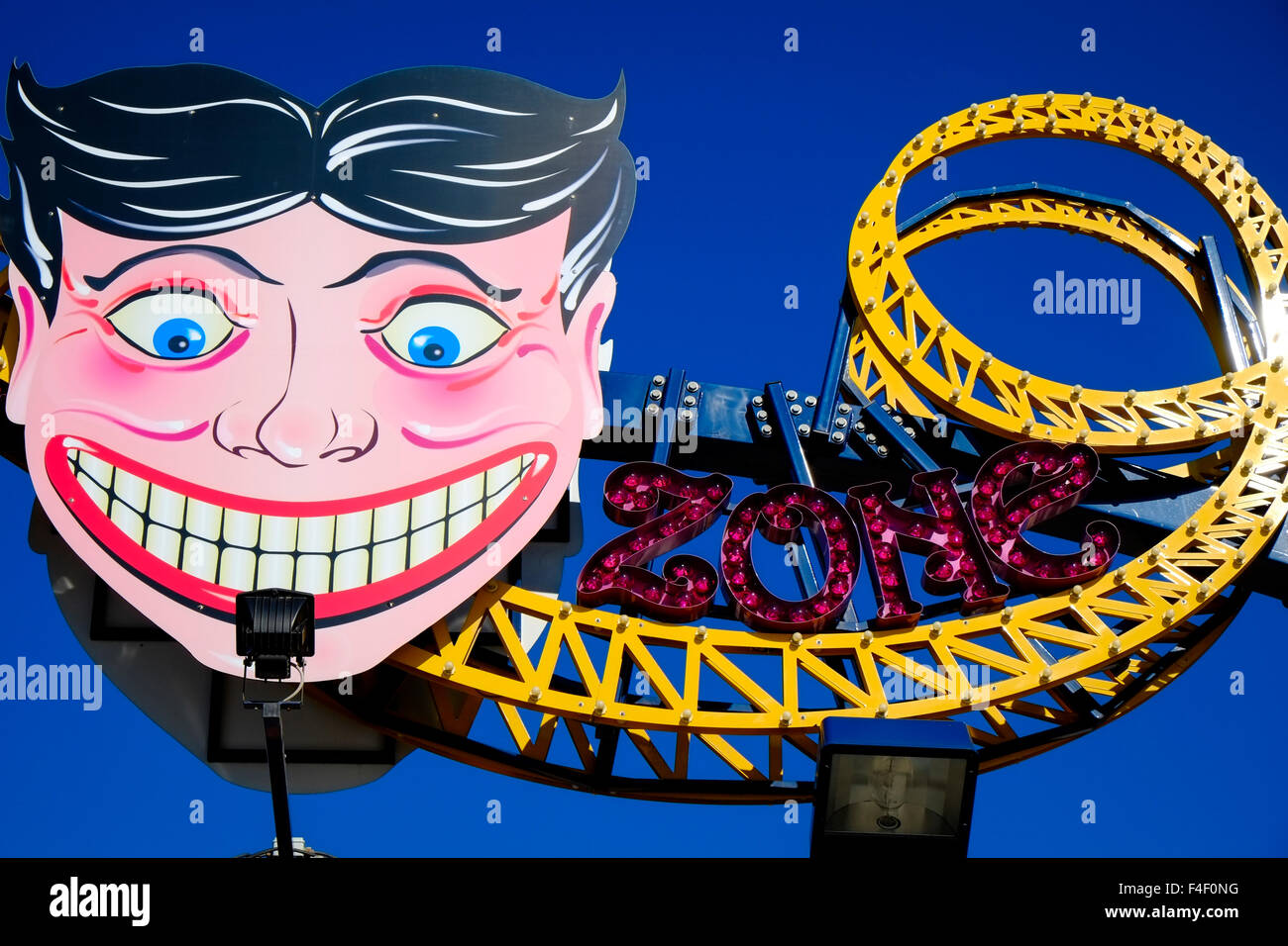 Zone roller coaster ride, Coney Island, New York. USA Stock Photo - Alamy