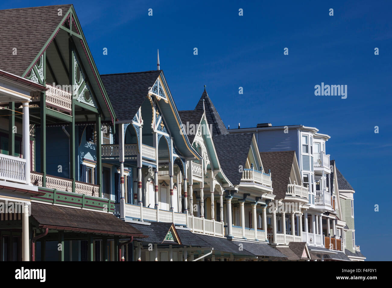 USA, New Jersey, Ocean Grove, beachfront houses Stock Photo - Alamy