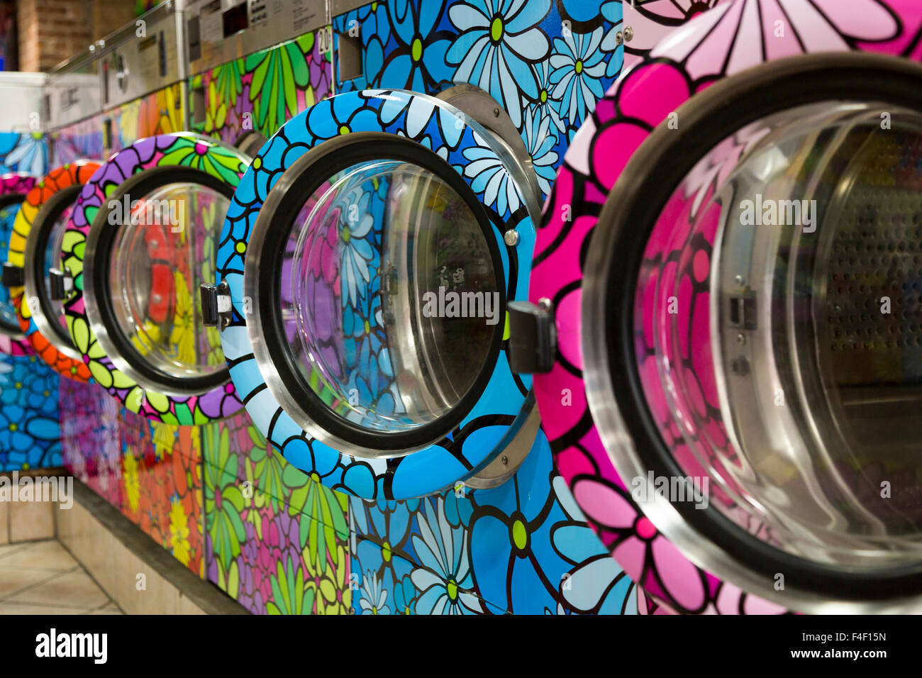 Washing machine, Harlem, New York City, New York, USA Stock Photo - Alamy