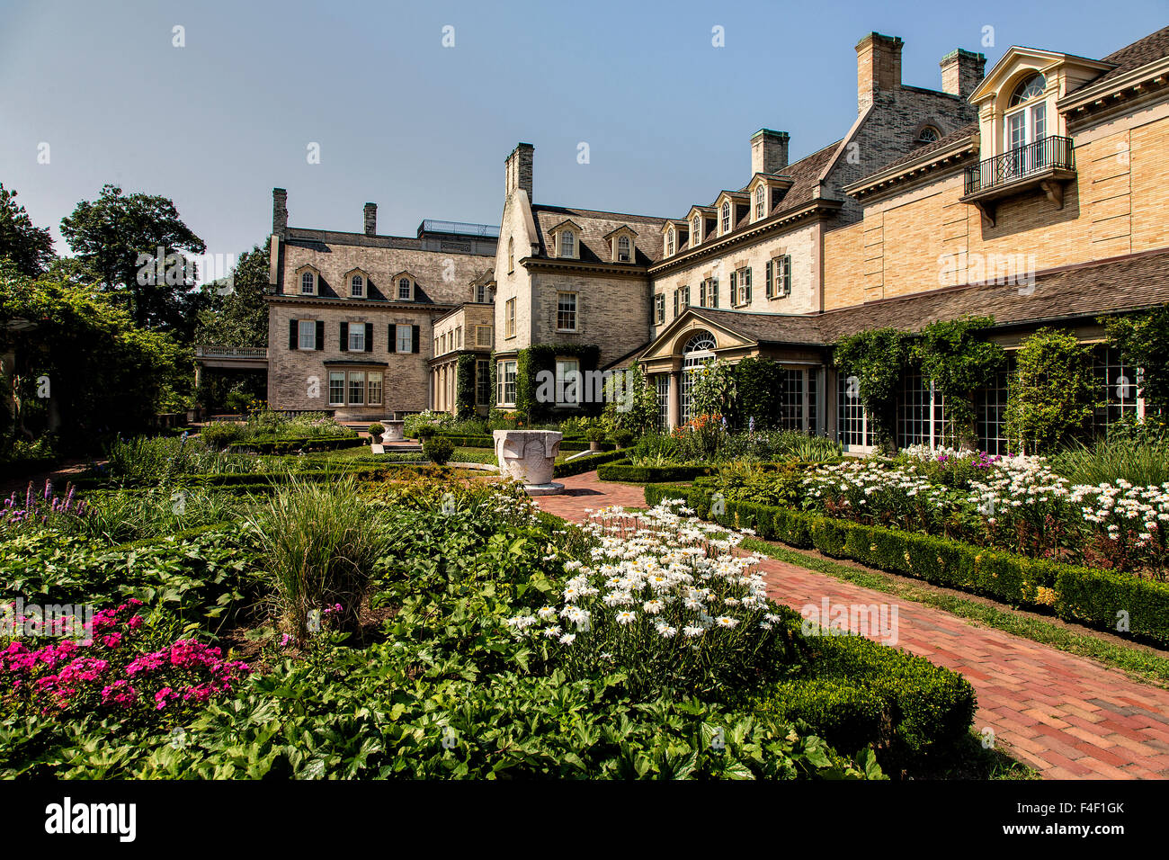 The gardens george eastman house in rockester hi-res stock photography ...