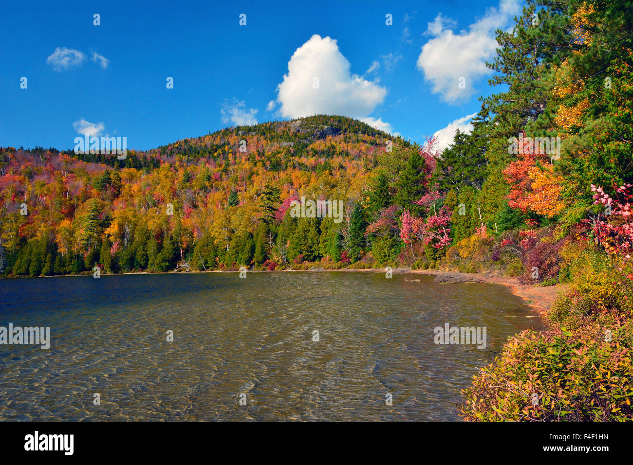 Autumn on Heart Lake, Adirondack State Park, New York, USA Stock Photo ...