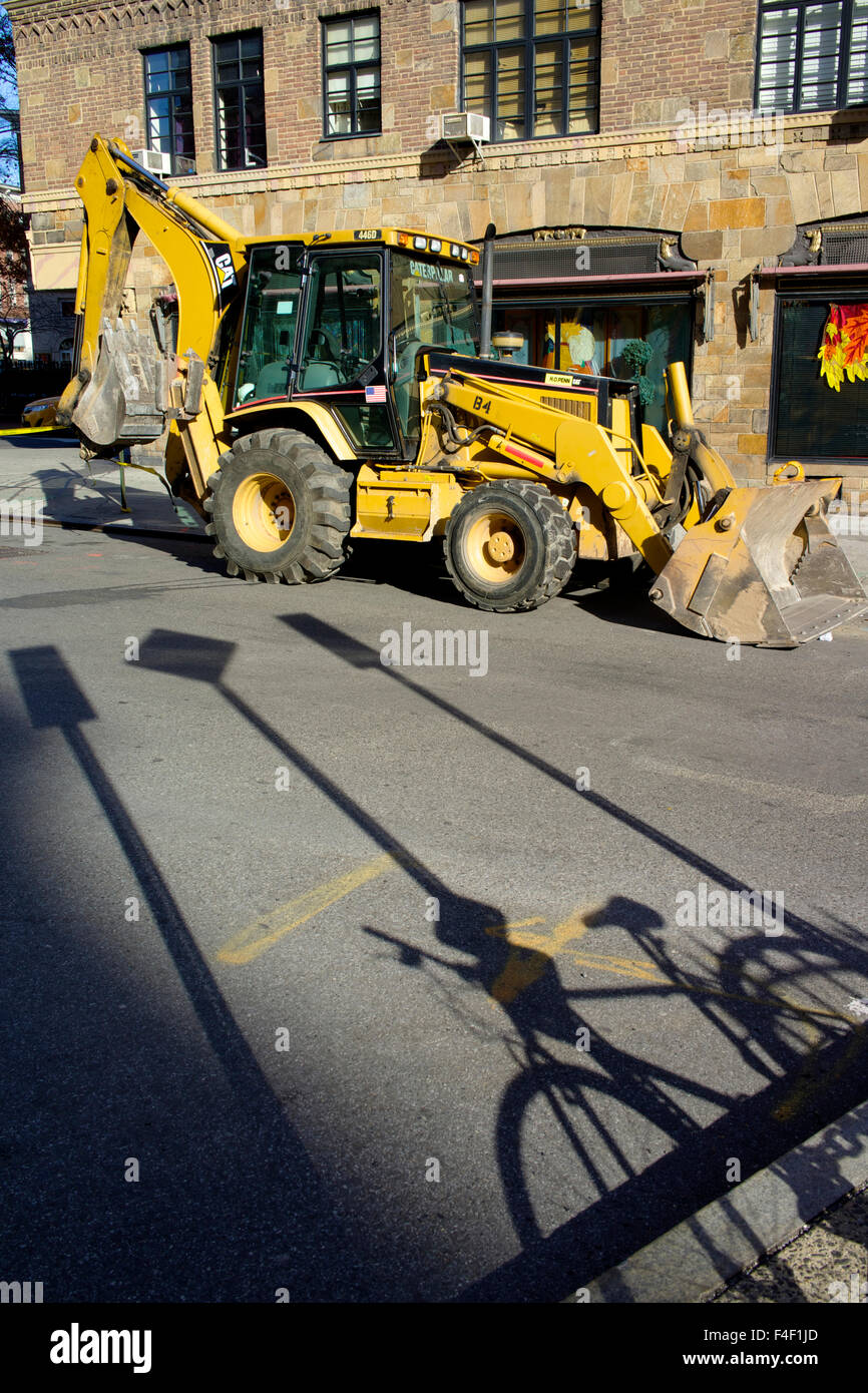 USA, New York City, road work Stock Photo - Alamy