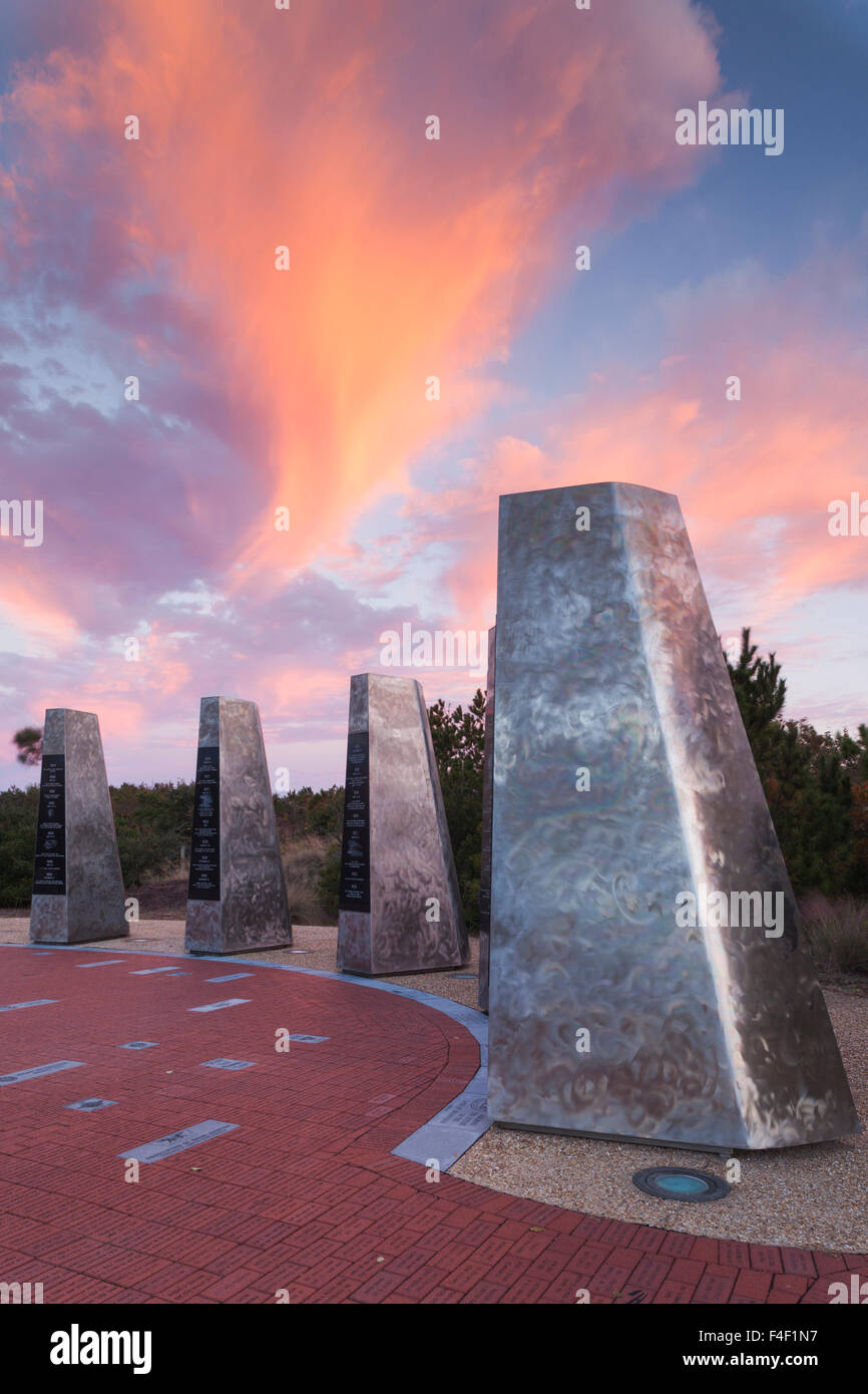 North Carolina, Kitty Hawk, Monument to a Century of Flight, dawn Stock ...