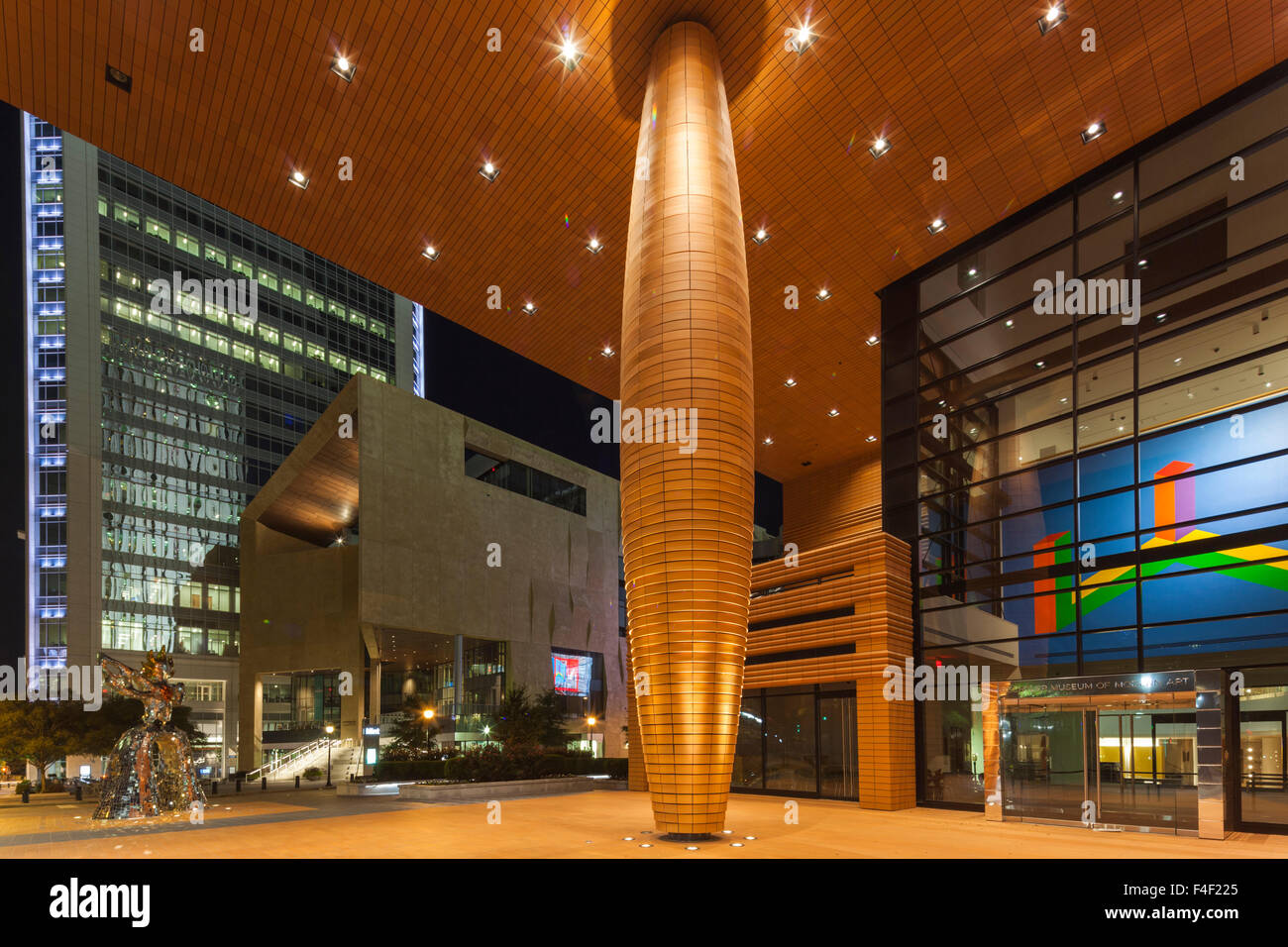 North Carolina, Charlotte, Bechtler Museum of Modern Art, exterior ...
