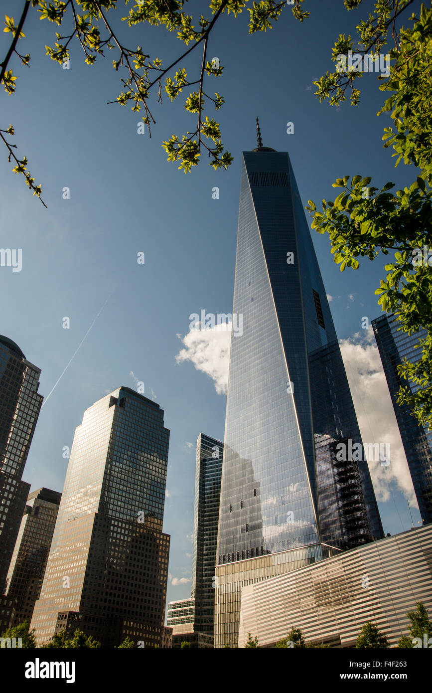 New York, Manhattan, Downtown, renewed 9/11 memorials and restored ...