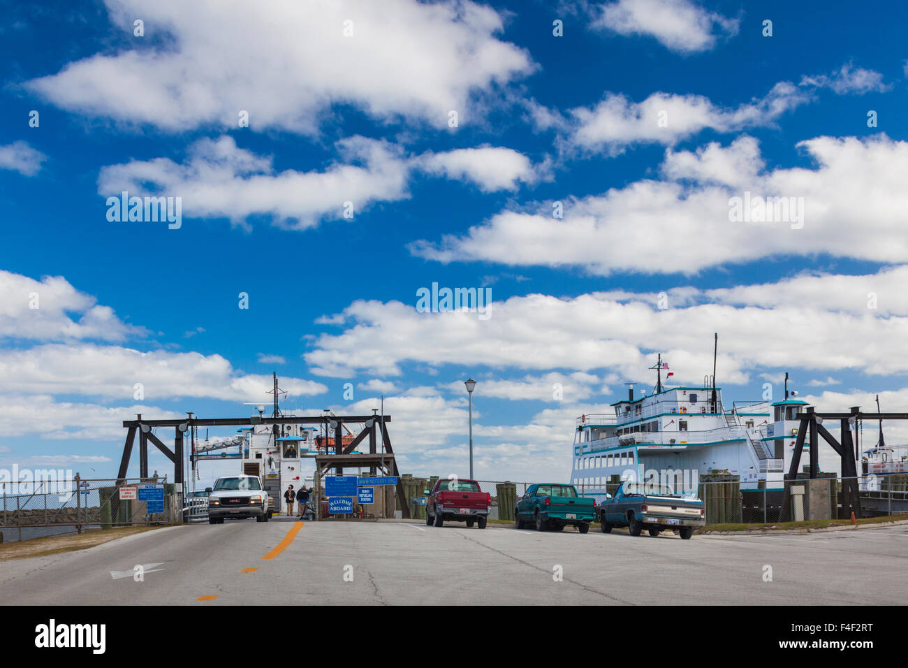 North Carolina, Cape Lookout National Seashore, Cedar Island, terminal ...