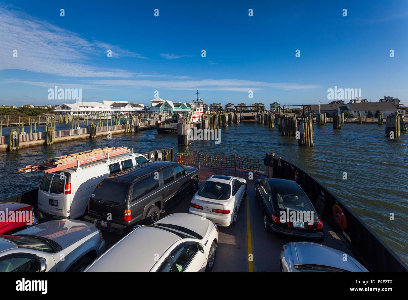 North Carolina, Cape Hatteras National Seashore, Ferry from Ocracoke ...