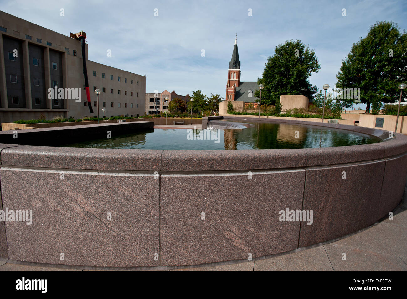 USA, Oklahoma, Oklahoma City, Alfred P. Murrah Federal Building Plaza ...