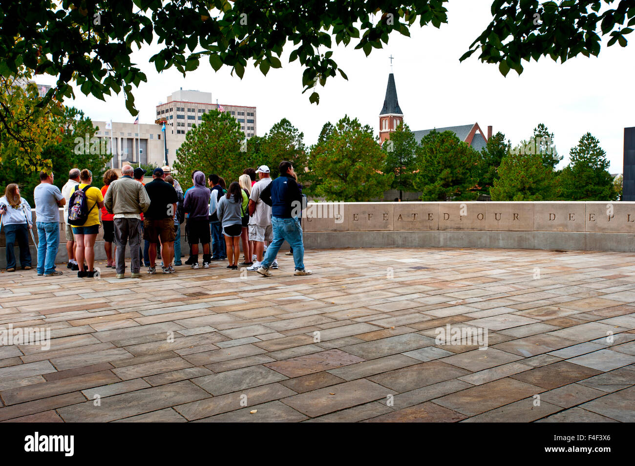 USA, Oklahoma, Oklahoma City, Murrah Federal Building Memorial ...