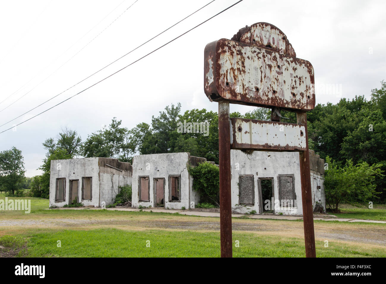 Afton, Oklahoma, USA. Route 66 Stock Photo - Alamy