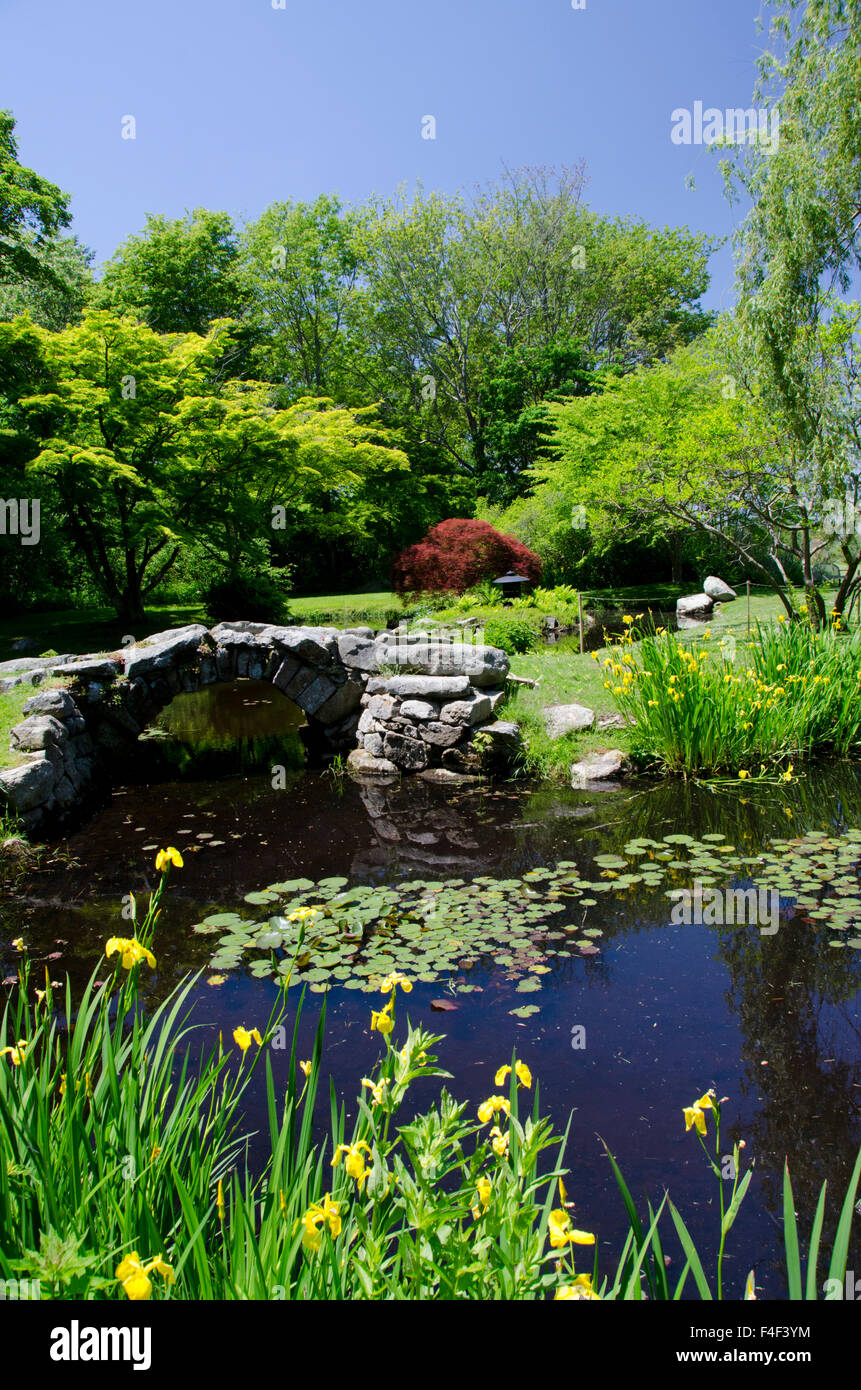 USA, Rhode Island, Bristol. Historic Blithewold Mansion, Gardens ...