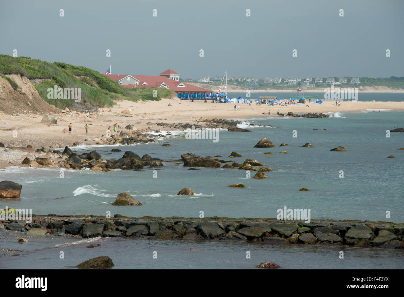 Rhode Island, Block Island, Old Harbor. Ballard's Beach. (Large format ...