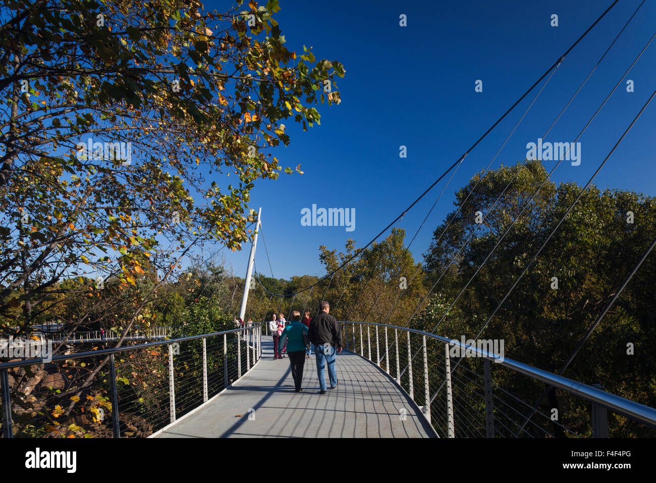 South Carolina, Greenville, Falls Park on the Reedy River, Liberty ...