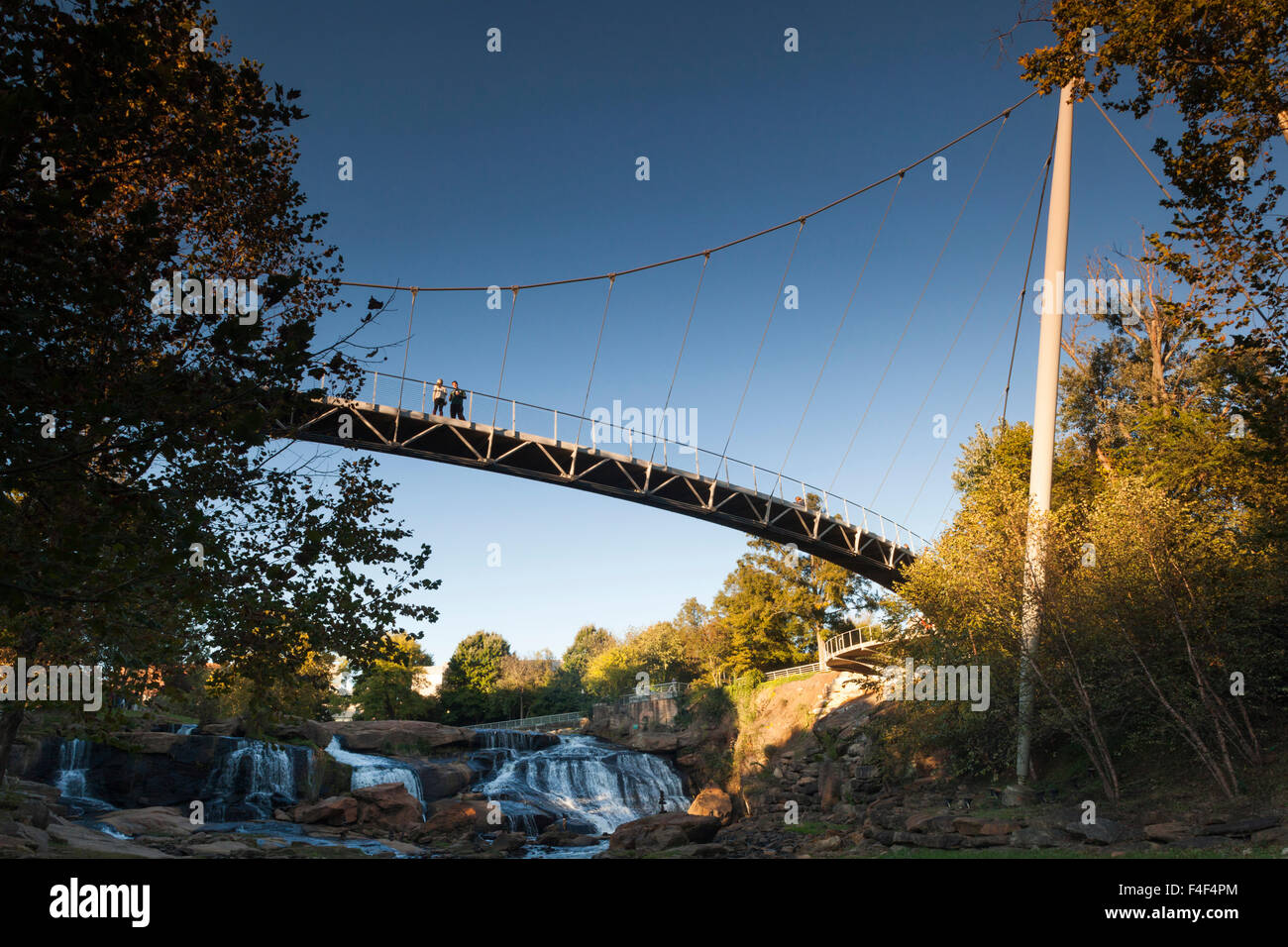 South Carolina, Greenville, Falls Park on the Reedy River, Liberty ...