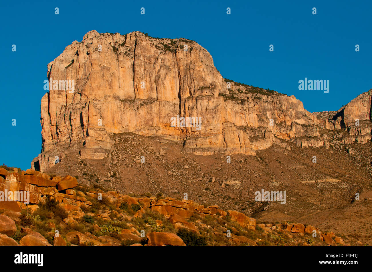 USA. Texas, Guadalupe Mountain National Park. The El Capitan Prominence (Large format sizes ...