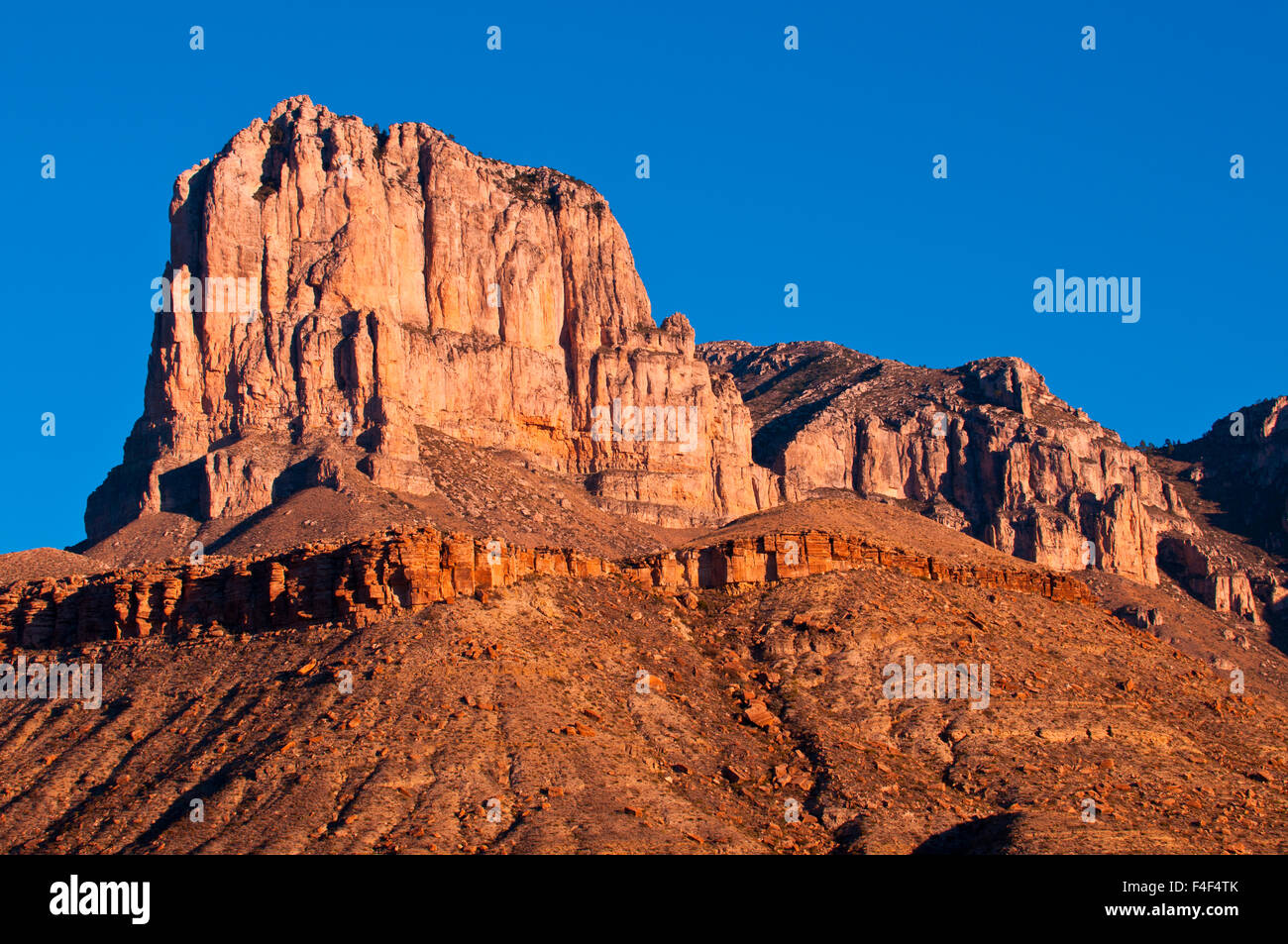 USA. Texas, Guadalupe Mountain National Park. The El Capitan Prominence ...