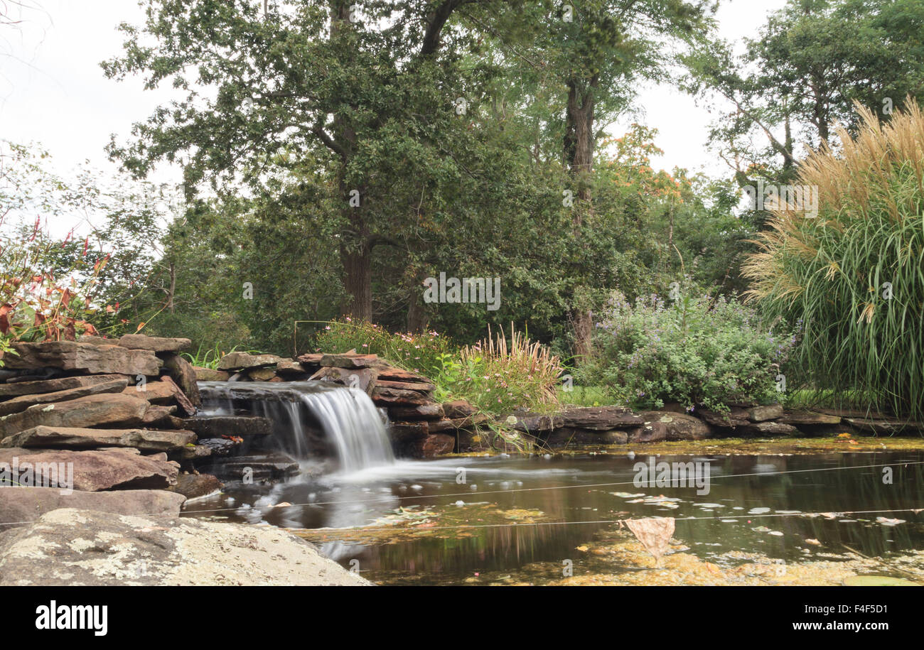 Waterfall by the pond hi-res stock photography and images - Alamy
