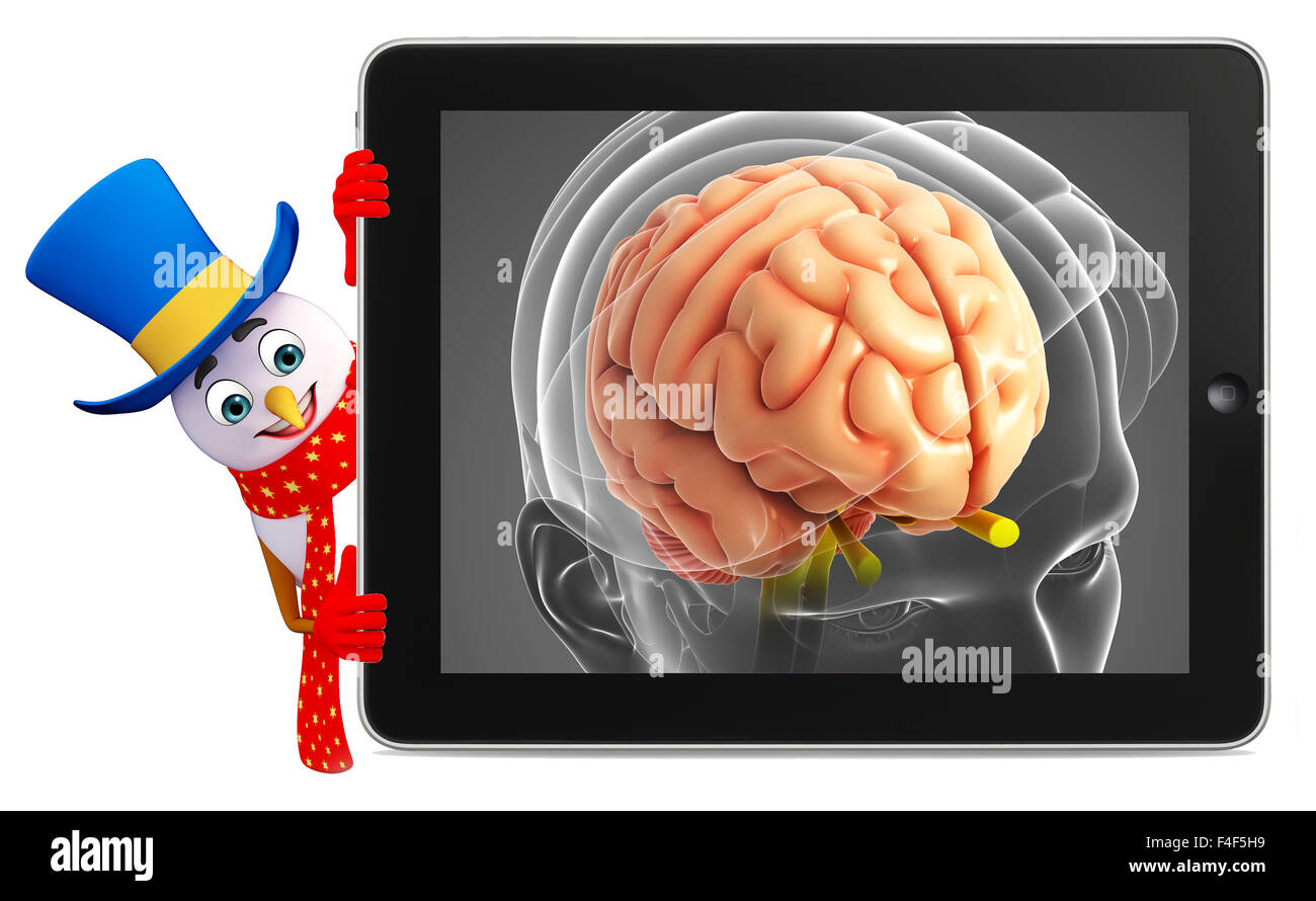 3d rendered illustration of snowman with xray anatomy Stock Photo - Alamy