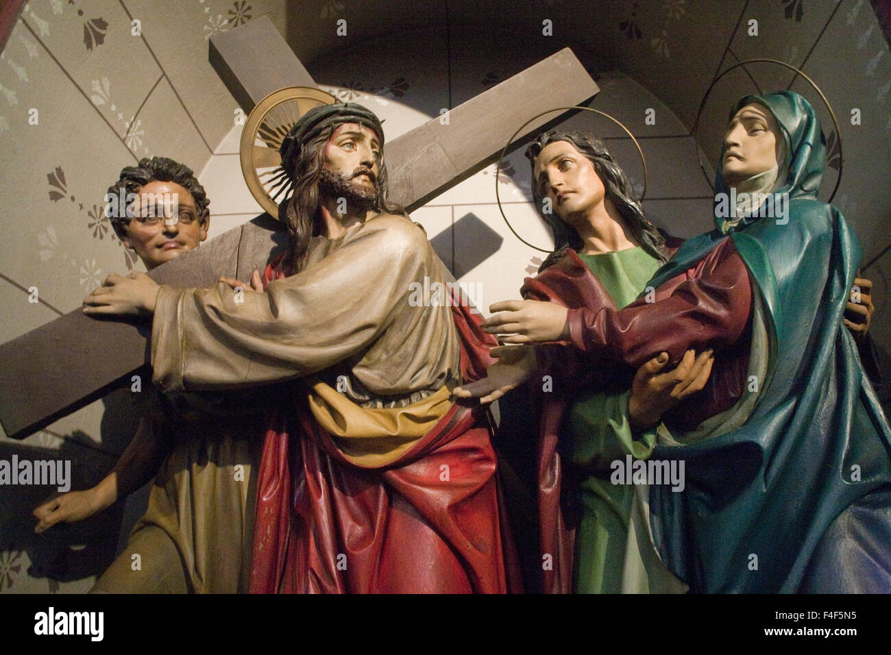 Jesus Christ meets His afflicted Mother at Station 4 of 'The Way of The ...