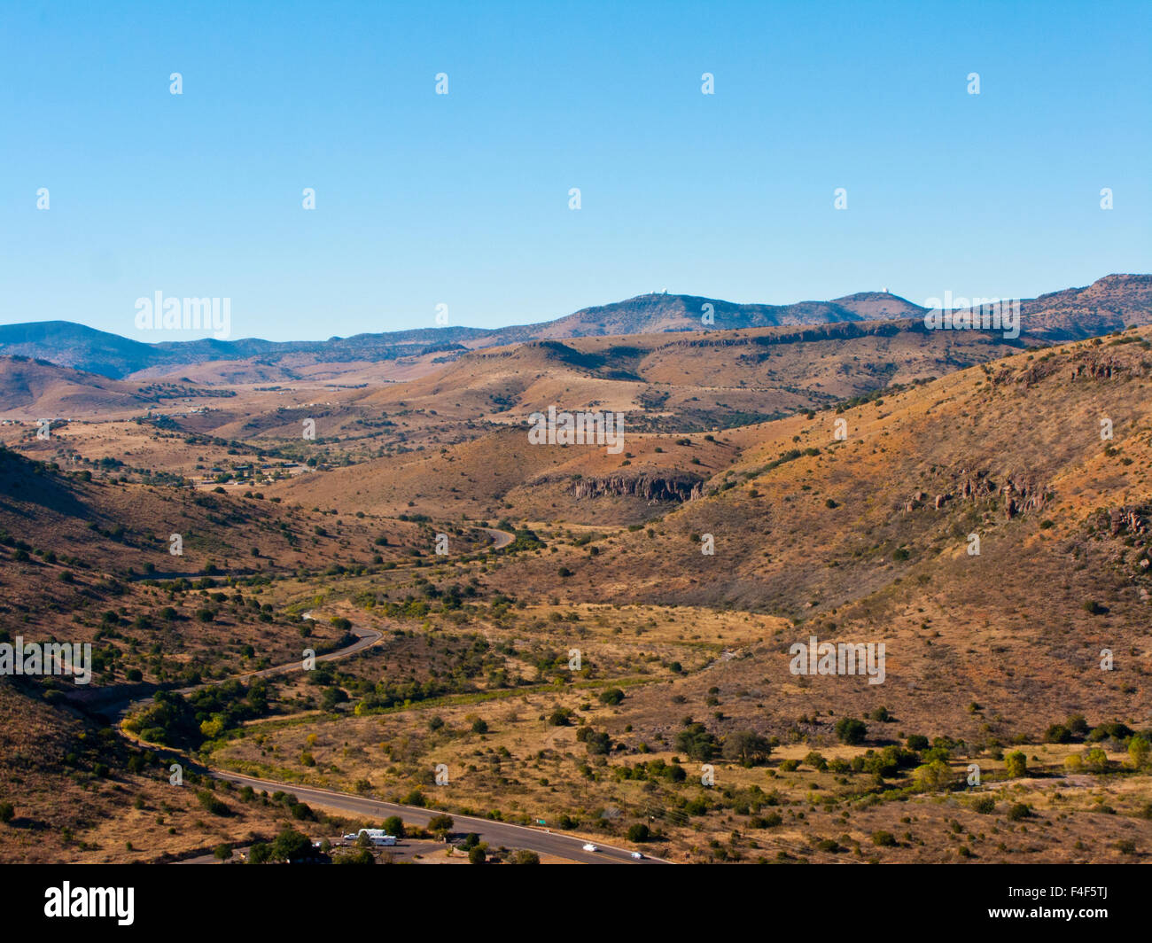 USA, Fort Davis, Texas, Davis Mountains State Park, Skyline Drive Views ...