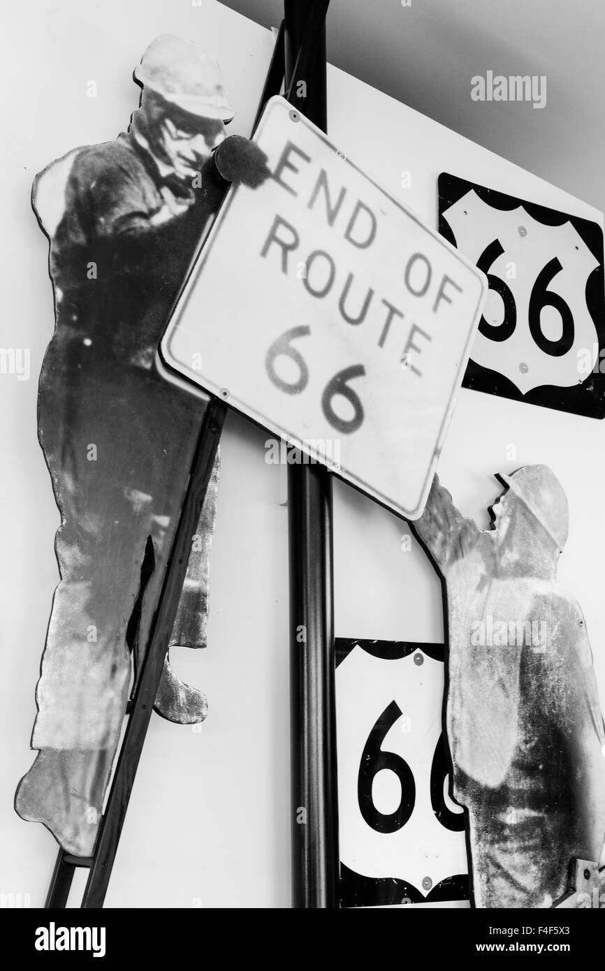 The history of Route 66, Texola, Texas Oklahoma border Stock Photo - Alamy