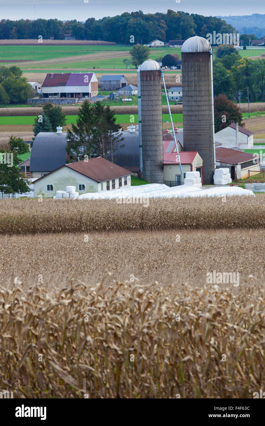 USA, Pennsylvania, New Holland, elevated farm view Stock Photo - Alamy