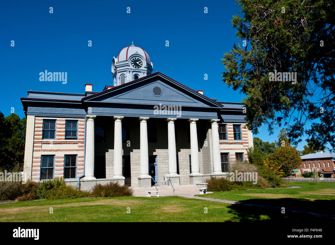 USA, Fort Davis, Texas, Jeff Davis County Courthouse erected 1910-1911 ...