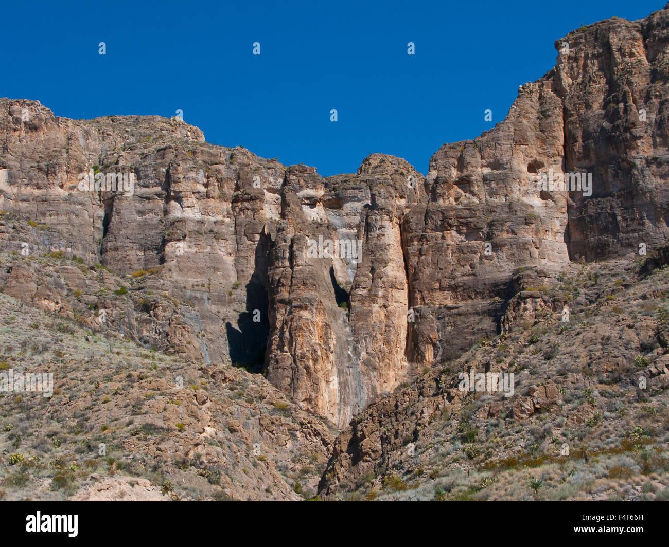 USA, Texas, Big Bend National Park, Ernst Basin Ridge Along Old Ore ...