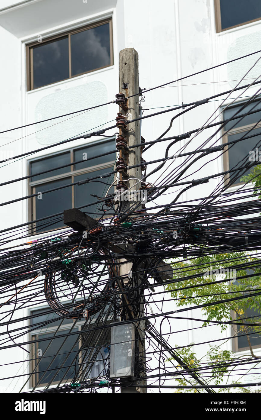 Electric line post communication hi-res stock photography and images ...