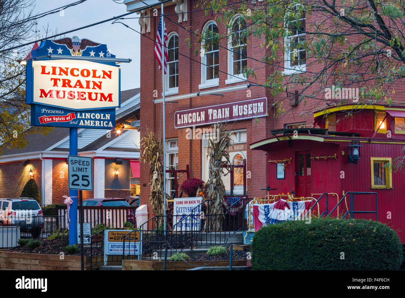 USA, Pennsylvania, Gettysburg, Battle of Gettysburg, Lincoln Train ...