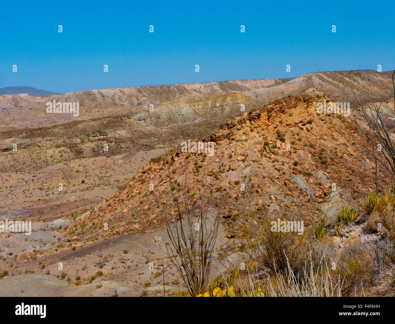 USA, Texas, Big Bend National Park, Scenery along Old Ore Road ...