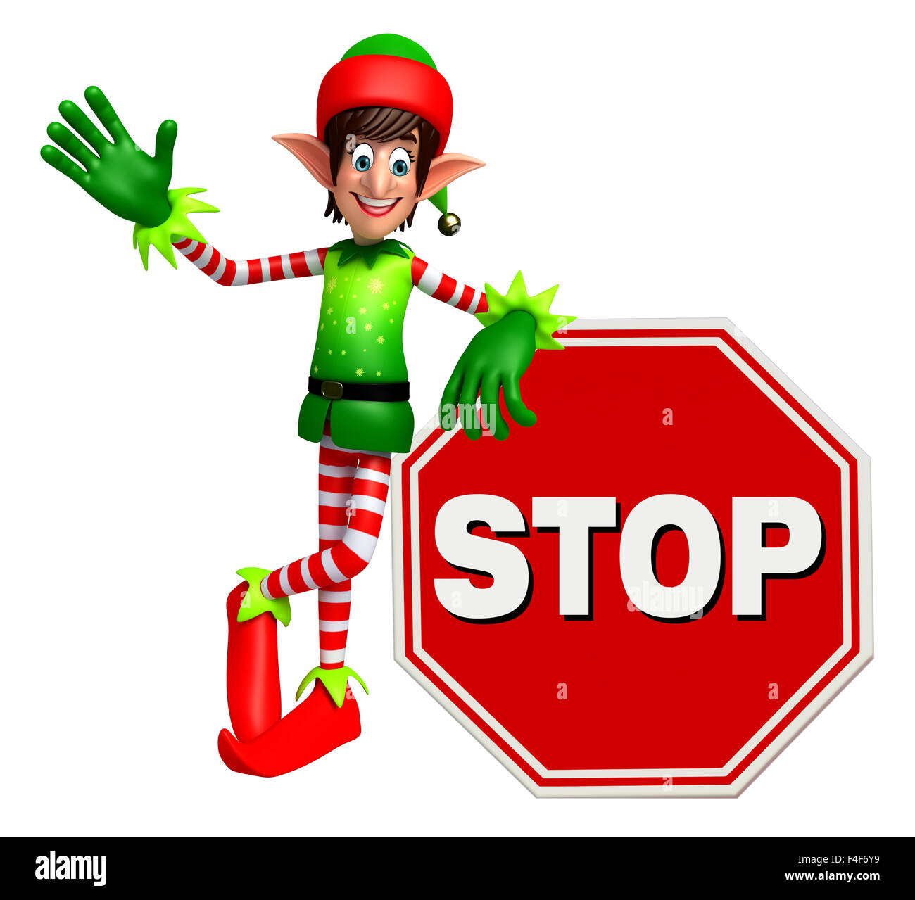 Santa stop here sign hi-res stock photography and images - Alamy