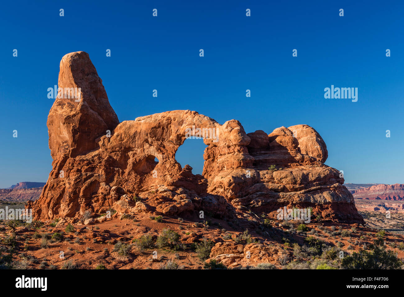 USA, Utah, Arches National Park, Turret Arch Stock Photo - Alamy