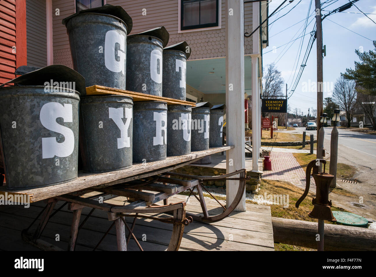 Weston, The Vermont Country Store, Got Syrup?, sign reminding shoppers ...